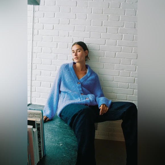 Zara | Sweaters | Zara Ribbed Knit Jacket | Poshmark